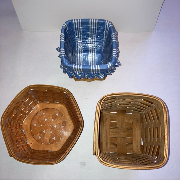 Longaberger | Accents | Longaberger Baskets Lot Of Two Small Wplastic ...